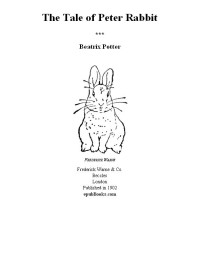 The Tale Of Peter Rabbit | Beatrix Potter | download on Z-Library