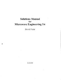 Microwave engineering | Pozar, David M | download on Z-Library