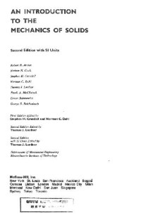 An Introduction to the Mechanics of Solids (In SI Units) | Robert R ...