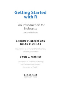 Getting Started with R: An Introduction for Biologists | Andrew Beckerman, Dylan Z. Childs, Owen ...