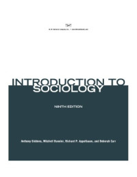 Introduction To Sociology | Anthony Giddens, Mitchell Duneier, Richard P. Appelbaum, Deborah ...
