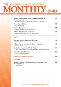 The American Mathematical Monthly, Number 1, January 2011 ...