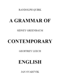 A Comprehensive Grammar of the English Language | Randolph Quirk ...