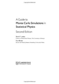 A Guide to Monte Carlo Simulations in Statistical Physics | David P. Landau, Kurt Binder ...