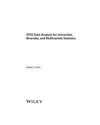 Univariate, Bivariate, and Multivariate Statistics Using R ...