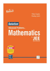 Advanced Problems in Mathematics For Jee (Main & Advanced) (Black book maths) | Vikas Gupta and ...