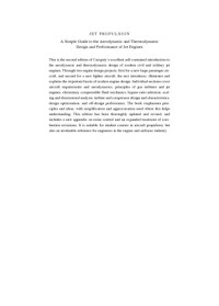 Jet Propulsion : A Simple Guide to the Aerodynamic and Thermodynamic ...