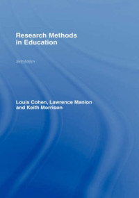 Research Methods in Education | Louis Cohen, Lawrence Manion, Keith ...