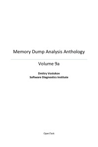 Memory Dump Analysis Anthology | Dmitry Vostokov Software Diagnostics ...