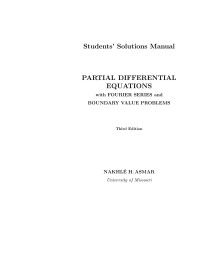 Partial Differential Equations: With Fourier Series and Boundary Value Problems | Nakhlé H ...