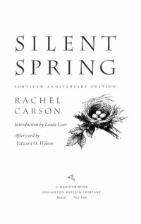 Silent spring | Rachel carson | download on Z-Library