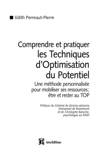 Comprendre et pratiquer les Techniques d'Optimisation du Potentiel - 3e éd. | Edith Perreaut ...