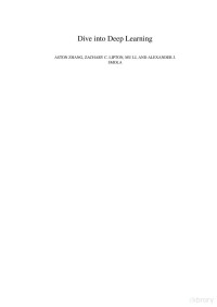 Dive into Deep Learning | Aston Zhang, Zachary C. Lipton, Mu Li, and ...