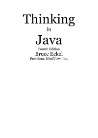 Thinking In Java 4th Edition | Bruce Eckel | download on Z-Library