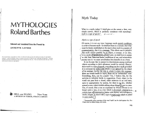 Barthes Roland Mythologies And Myth Today - Anna’s Archive