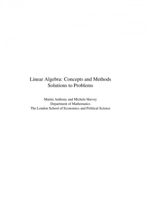 Instructor Solution Manual To Accompany Linear Algebra: Concepts and ...