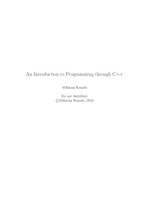 An Introduction to Programming through C++ - Anna’s Archive