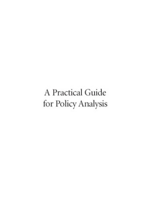 A Practical Guide for Policy Analysis: The Eightfold Path to More ...