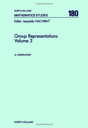 Group representations. Vol.3 - Anna’s Archive