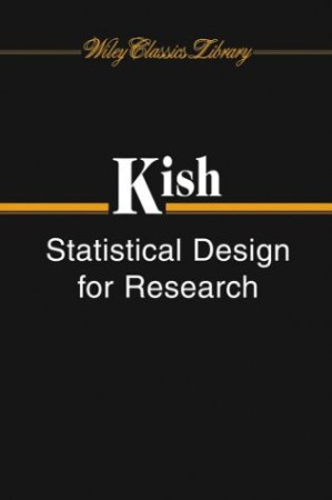 Statistical Design for Research (Wiley Classics Library) - Anna’s Archive