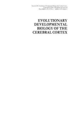 evolutionary developmental biology of the cerebral cortex - Anna’s Archive