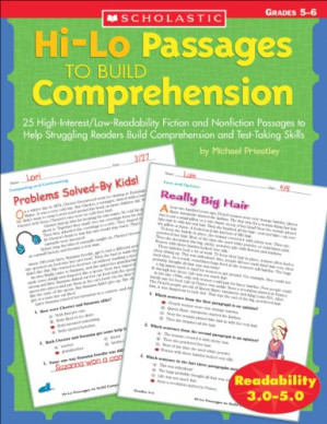 Hi/lo Passages To Build Reading Comprehension Grades 5-6: 25 High ...