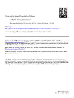 Structural inertia and organizational change - Anna’s Archive