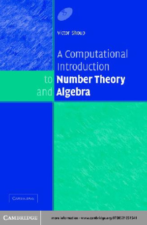 Shoup Victor A Computational Introduction To Number Theory And Algebra ...
