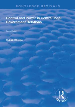 Control And Power In Central-local Government Relations (routledge ...
