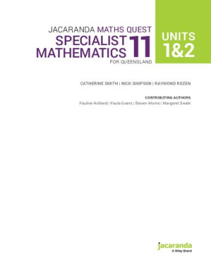 Jacaranda Maths Quest Units 1&2 Specialist Mathematics 11 for ...