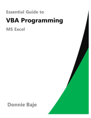Essential Guide to VBA Programming for MS Excel - Anna’s Archive
