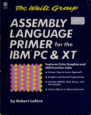 Assembly language primer for the IBM PC and XT - Anna’s Archive