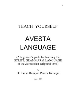 Teach Yourself Avesta Language (Avestan): A Beginner's Guide for ...