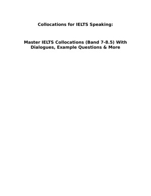 Collocations for IELTS Speaking: Master IELTS Collocations (Band 7-8.5 ...