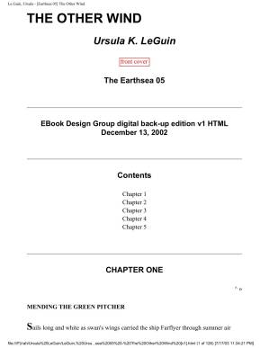 Le Guin, Ursula - [Earthsea 05] The Other Wind - El Archivo de Anna
