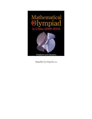 Mathematical Olympiad in China (2009-2010) : problems and solutions ...