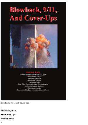 Rodney Stich - Blowback 911 And Cover-Ups (2005) - Anna’s Archive