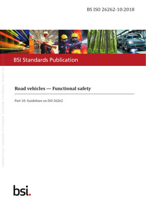BS ISO 26262-10:2018 Road Vehicles - Functional Safety Part 10 ...