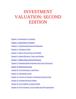 Investment Valuation 2nd Edition University with Investment Set - Anna ...