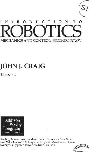 Introduction to Robotics Mechanic and Control | John J. Craig ...