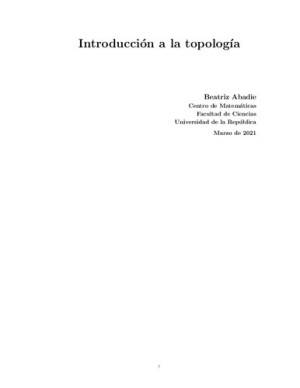 Introducción a la Topología (versión corregida, marzo 2021) | Beatriz Abadie | download on Z-Library