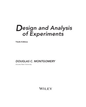 Design and Analysis of Experiments | Douglas C. Montgomery | download ...