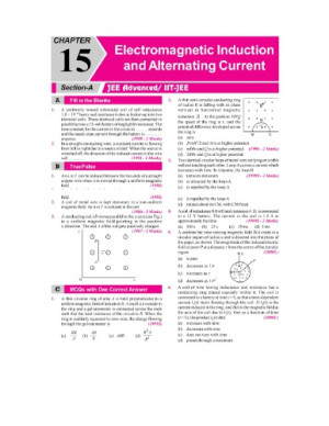 Electromagnetic Induction Alternating Current IIT JEE Chapter wise Solution 1978 to 2017 AIEEE ...