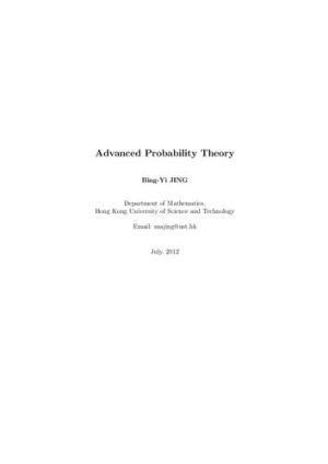Advanced Probability Theory 高等概率论 | Bing-Yi JING 荆炳义 | download on Z ...