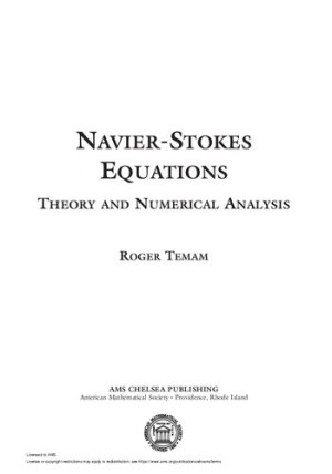 Navier–Stokes Equations: Theory and Numerical Analysis | Roger Temam ...