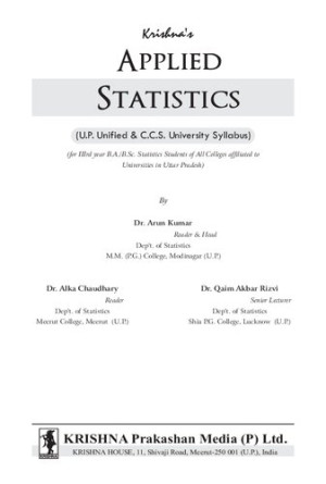 TB Applied Statistics 3.2 | Pages-236 | Code-698 | Edition-5th ...