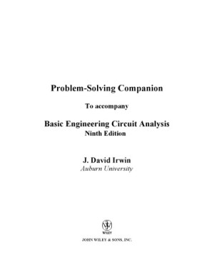 Basic Engineering Circuit Analysis, Problem Solving Companion | J. David Irwin, R. Mark Nelms ...