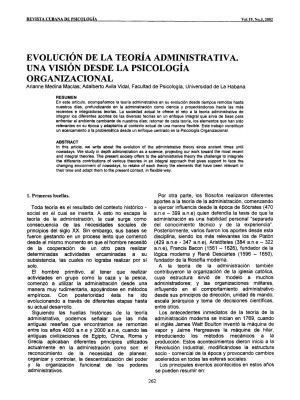 15. EVOLUCION DE LA TEORIA ADMINISTRATIVA UNA VISION DESDE LA ...