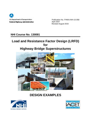 Load and Resistance Factor Design (LRFD) for Highway Bridge ...