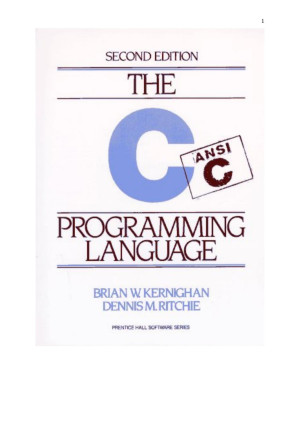 C Programming Language, 2nd Edition | Brian W. Kernighan, Dennis M ...